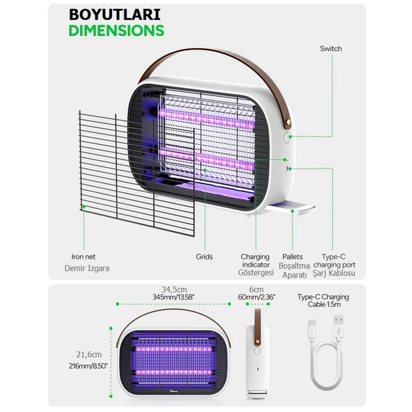 PTTAVM: Rowenger MA15C UV-LED Işıklı 5200mAh Şarjlı + Elektrikli ...