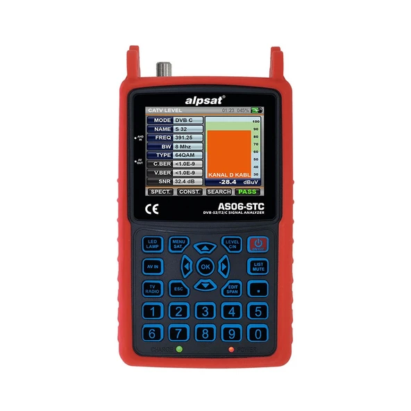 PTTAVM: ALPSAT AS06-STC SATFINDER 6 HD SLIM GÖRÜNTÜLÜ UYDU BULUCU ...