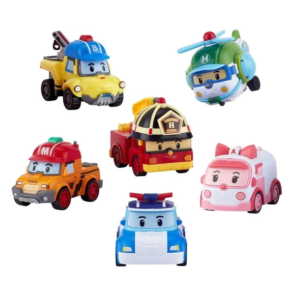 PTTAVM: Mey İthalat® POLI ZR-914 Robocar Poli Gogo Rescue Deluxe 6 Lı Set