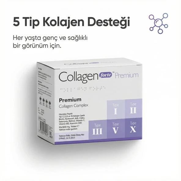 PTTAVM: Collagen Forte Platinum 5 Tip Kolajen, Biotin, Cinko, Selenyum ...