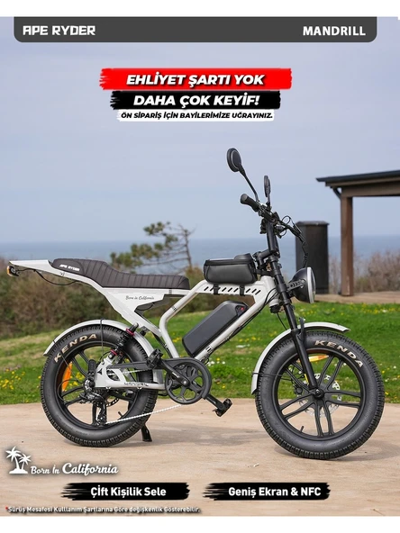 PTTAVM: APE RYDER MANDRILL ULTRA 1000W ELEKTRİKLİ BİSİKLET AYNA ÇANTA ...